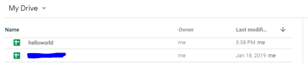Create And Update Google SpreadSheet Via Google API.NET Library